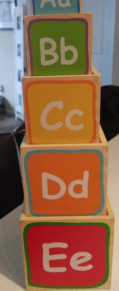 Kaplan | Toys | Kaplan Co High Five Stacking Wooden Nesting Blocks ...